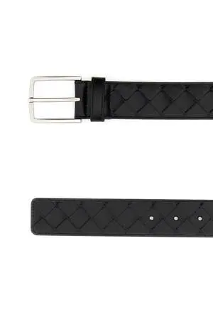 Bottega Veneta Woven Leather Belt - Black