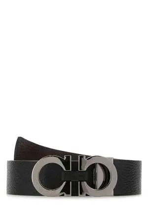 FERRAGAMO Leather Belt - Black