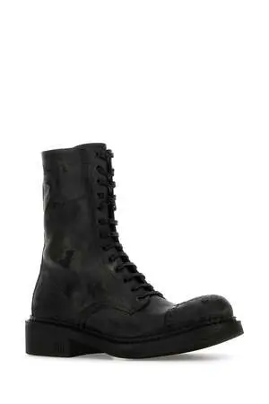 Miu Miu Leather Ankle Boots