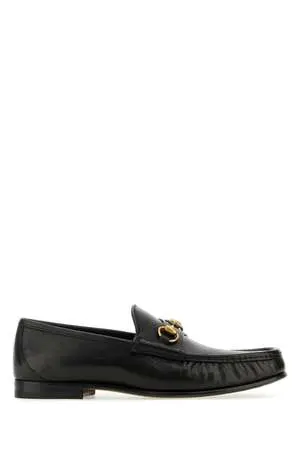 Gucci Leather Loafers - Black