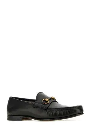 Gucci Leather Loafers - Black