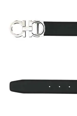FERRAGAMO Leather Belt - Black