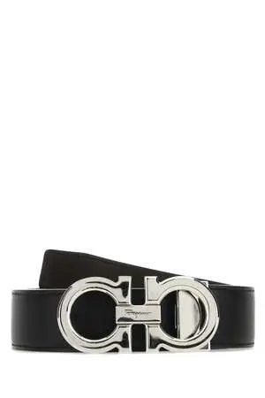 FERRAGAMO Leather Belt - Black