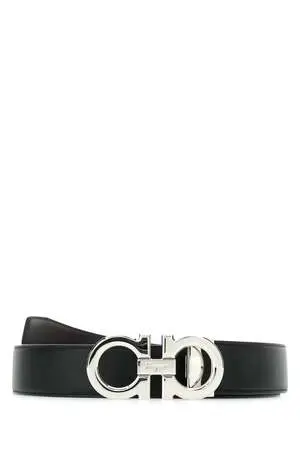 FERRAGAMO Leather Belt - Black