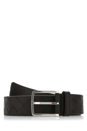 Bottega Veneta Dark Leather Belt - Brown