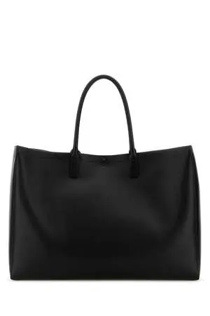 Valentino Garavani Leather Vlogo Shopping Bag