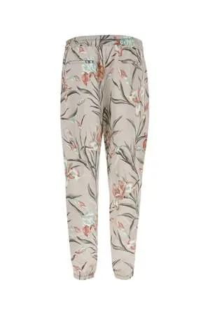 Saint Laurent Printed Satin Pant