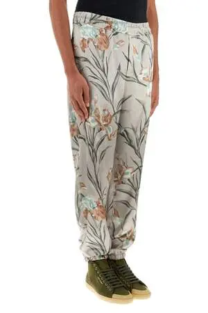 Saint Laurent Printed Satin Pant