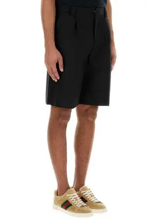 Gucci Twill Bermuda Shorts - Black