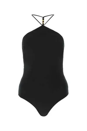 Bottega Veneta Stretch Cashmere Blend Bodysuit - Black