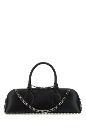 Valentino Garavani Leather Rockstud East-west Handbag - Black
