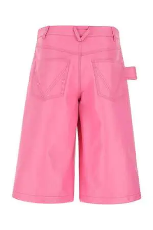 Bottega Veneta Nappa Leather Bermuda Shorts