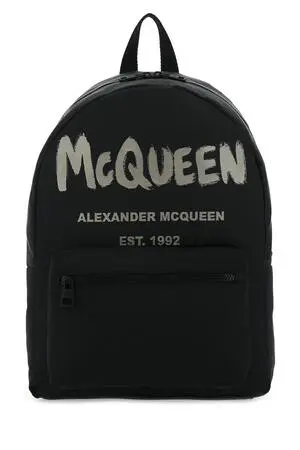 Alexander McQueen Canvas Metropolitan Backpack - Black