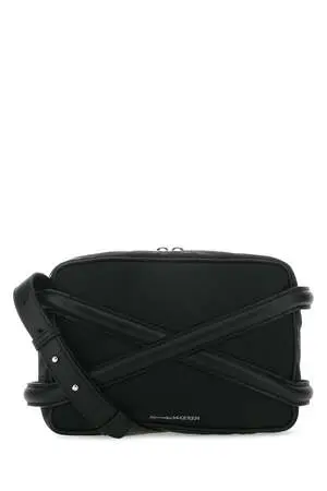 Alexander McQueen Nylon Harness Crossbody Bag - Black