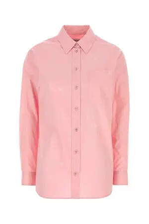 Burberry Embroidered Poplin Shirt - Multicolor