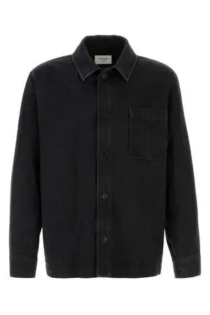 Saint Laurent Denim Overshirt - Black