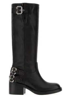 Chloé Dakota Leather Boots - Black