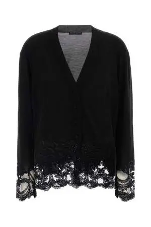 ERMANO SCERVINO Ermanno Scervino Women Black Wool Cardigan