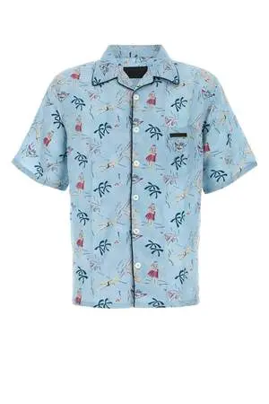 Prada Printed Satin Shirt - Multicolor