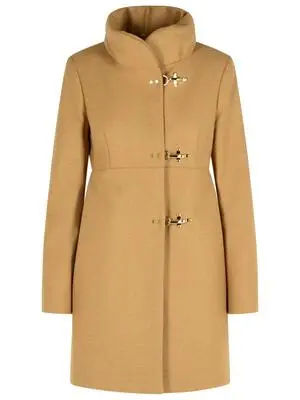 FAY Wool Blend Coat - Cream