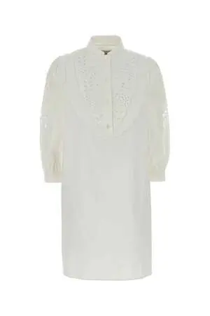 Valentino Garavani Poplin Shirt Dress - White