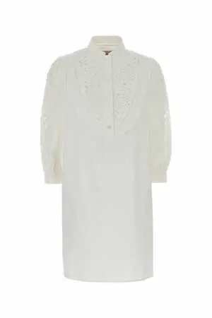 Valentino Garavani Poplin Shirt Dress - White