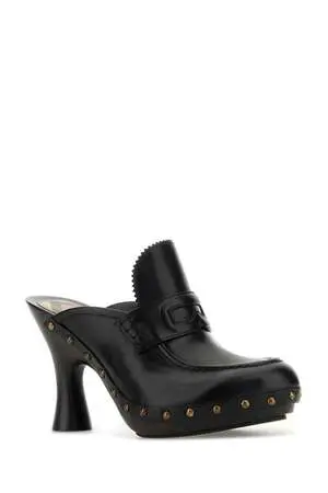 Burberry Leather Mules