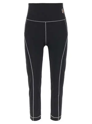 Moncler Logo Patch Leggings - Black