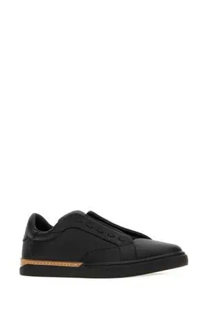 Fendi Leather City Slip Ons