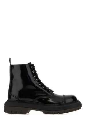 Givenchy Leather Lace-up Boots - Black