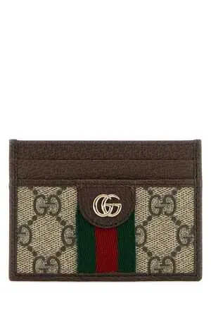 Gucci Gg Supreme Fabric Ophidia Card Holder - Multicolor