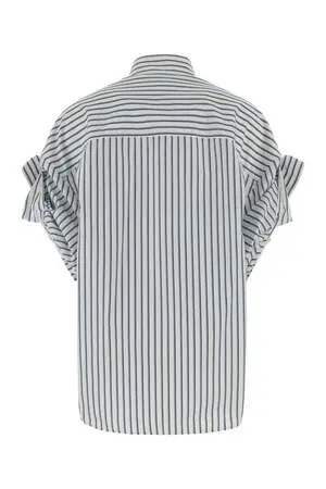 Balenciaga Embroidered Poplin Oversize Shirt