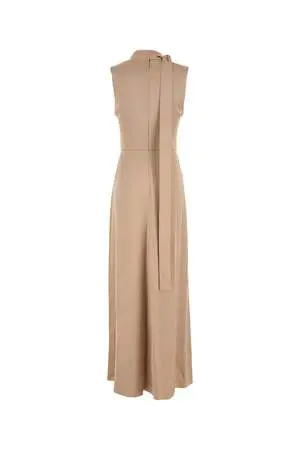 Fendi Beige Satin Long Dress