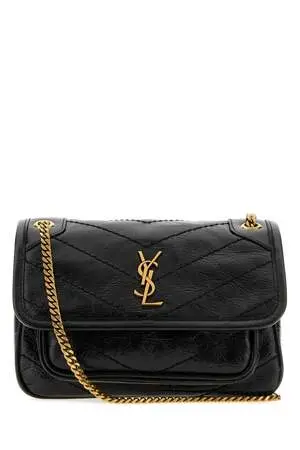 Saint Laurent Leather Mini Niki Shoulder Bag - Black