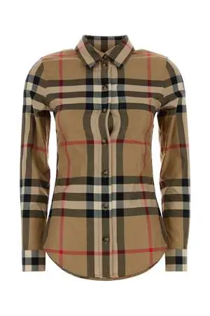 Burberry Embroidered Cotton Shirt - Multicolor