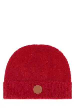 VIVIENNE WESTWOOD Alpaca Blend Fluffy Beanie Hat - Red