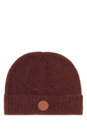 VIVIENNE WESTWOOD Alpaca Blend Fluffy Beanie Hat - Brown