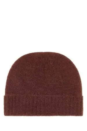 VIVIENNE WESTWOOD Alpaca Blend Fluffy Beanie Hat - Brown