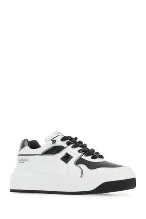 Valentino Garavani Two-tone Nappa Leather One Stud Sneakers - Multicolor