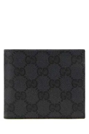 Gucci Black Gg Canvas Essence Classic Wallet - Multicolor