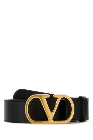 Valentino Garavani Leather Belt - Black