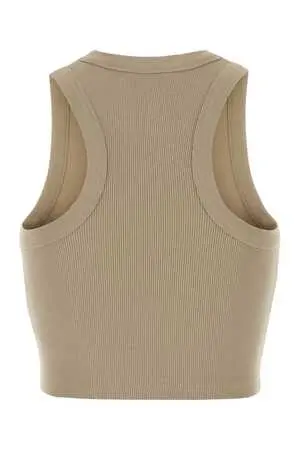 Givenchy Stretch Cotton Crop-top - Brown
