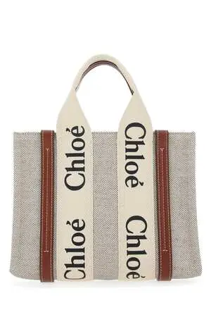 Chloé Fabric Small Woody Shopping Bag - Multicolor