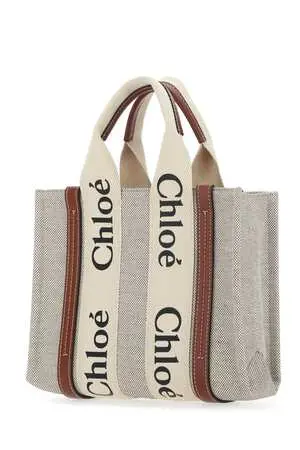 Chloé Fabric Small Woody Shopping Bag - Multicolor