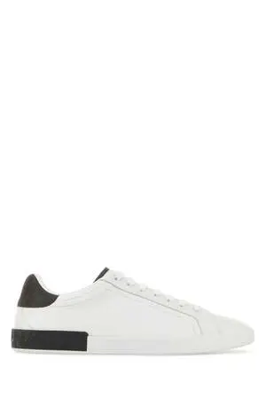Dolce & Gabbana Leather Portofino Sneakers - White
