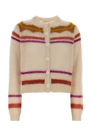 Isabel Marant Étoile Embroidered Mohair Blend Molly Cardigan - Pink