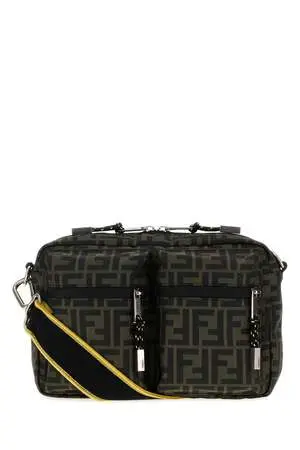 Fendi Embroidered Fabric Camera Case Crossbody Bag - Multicolor