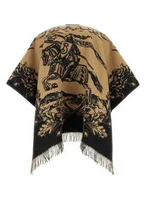 Burberry Embroidered Wool Reversible Cape