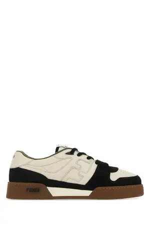 Fendi Leather And Suede Match Sneakers - Multicolor