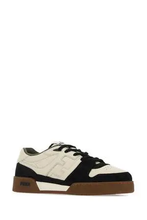 Fendi Leather And Suede Match Sneakers - Multicolor